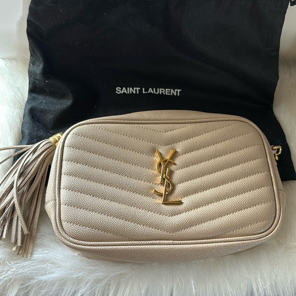 Yves Saint Laurent | Bags | Lou Mini Ysl Camera Bag In Smooth Quilted ...